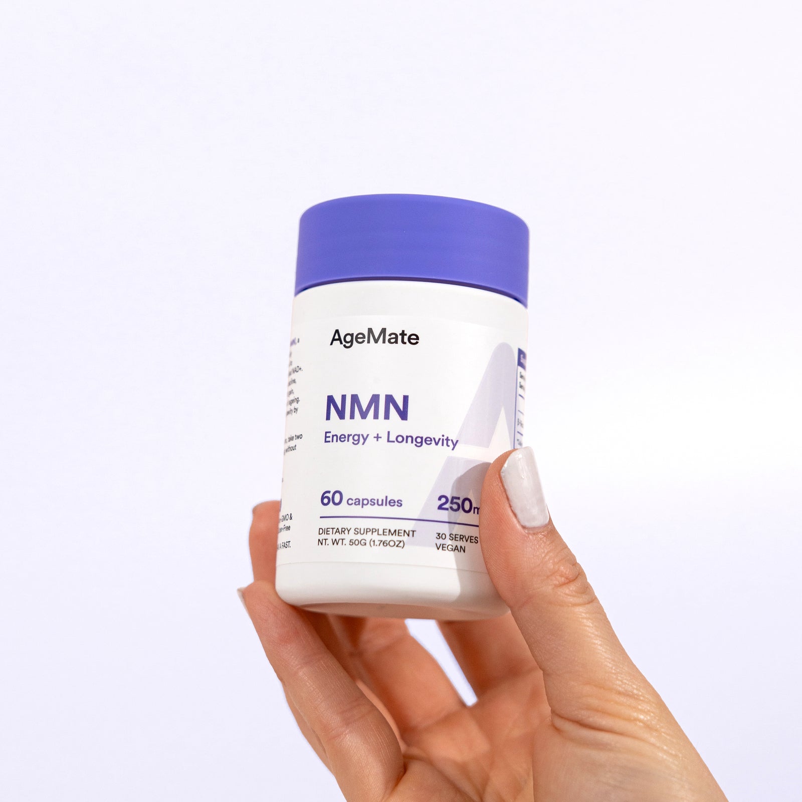 NMN Capsules (60 x 250mg Capsules) - AgeMate