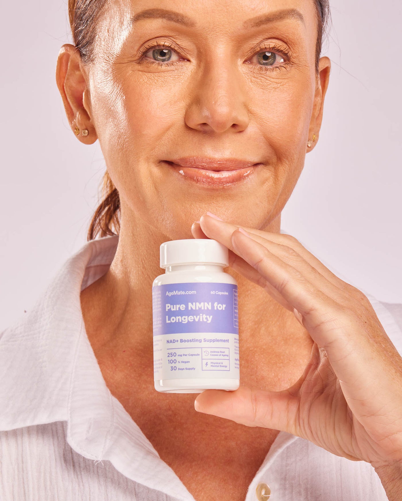 NMN Capsules (60 x 250mg Capsules) - AgeMate