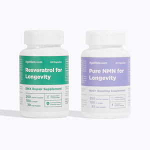 NMN & Resveratrol Bundle (1-Pack Capsules) - AgeMate